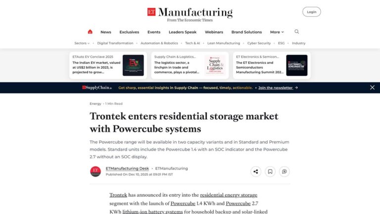 Trontek’s Powercube Residential Storage Systems Featured on ...
