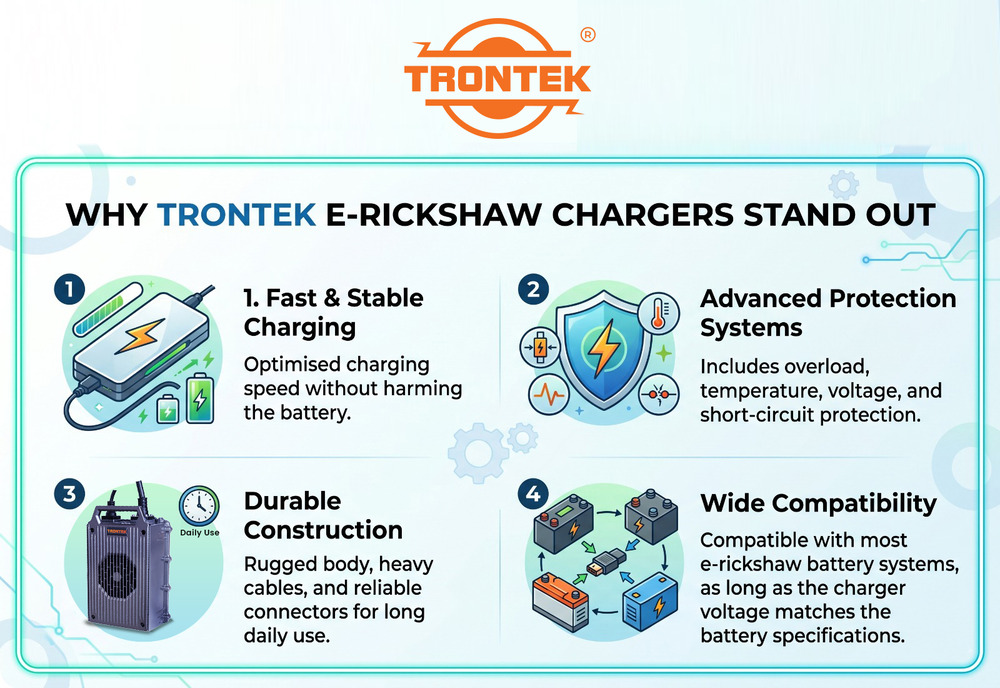 E-Rickshaw Charger Price & Features Guide - Trontek